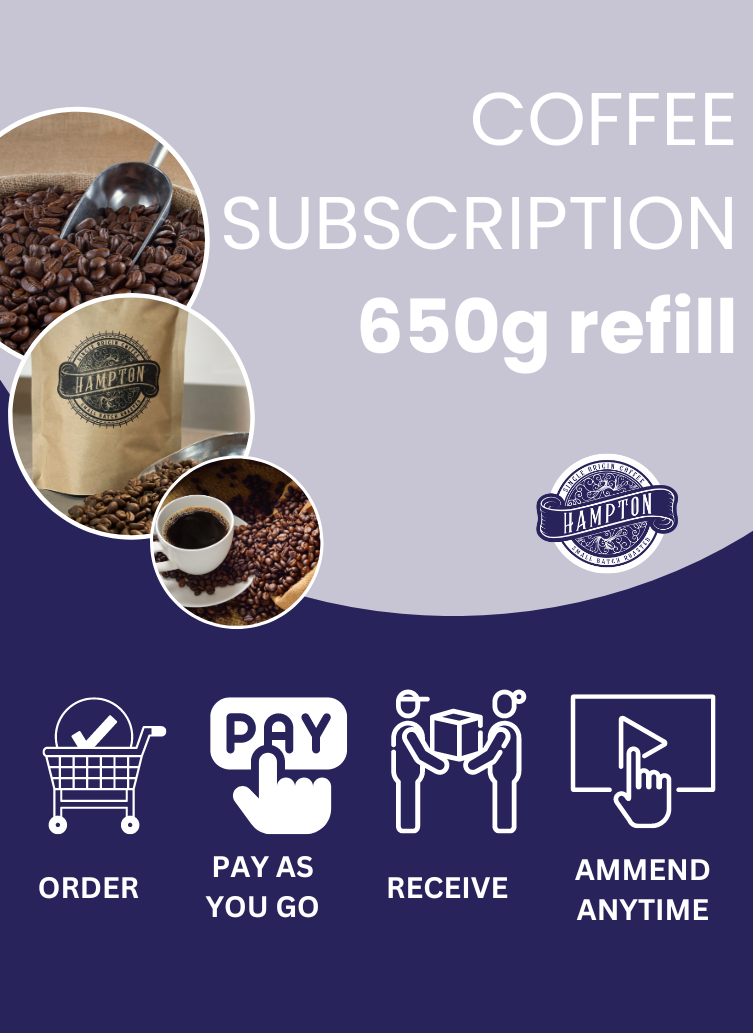 650g Refill Subscription Plan (local only) – Hampton Roast Coffee